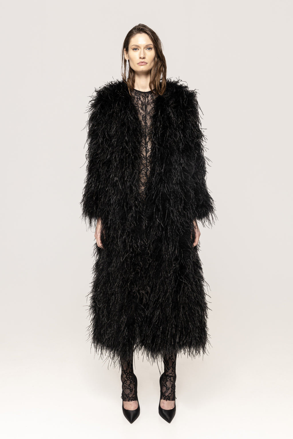 Women's Feather Jacket | Black Feather Jacket | CIÉLIE – Cielie