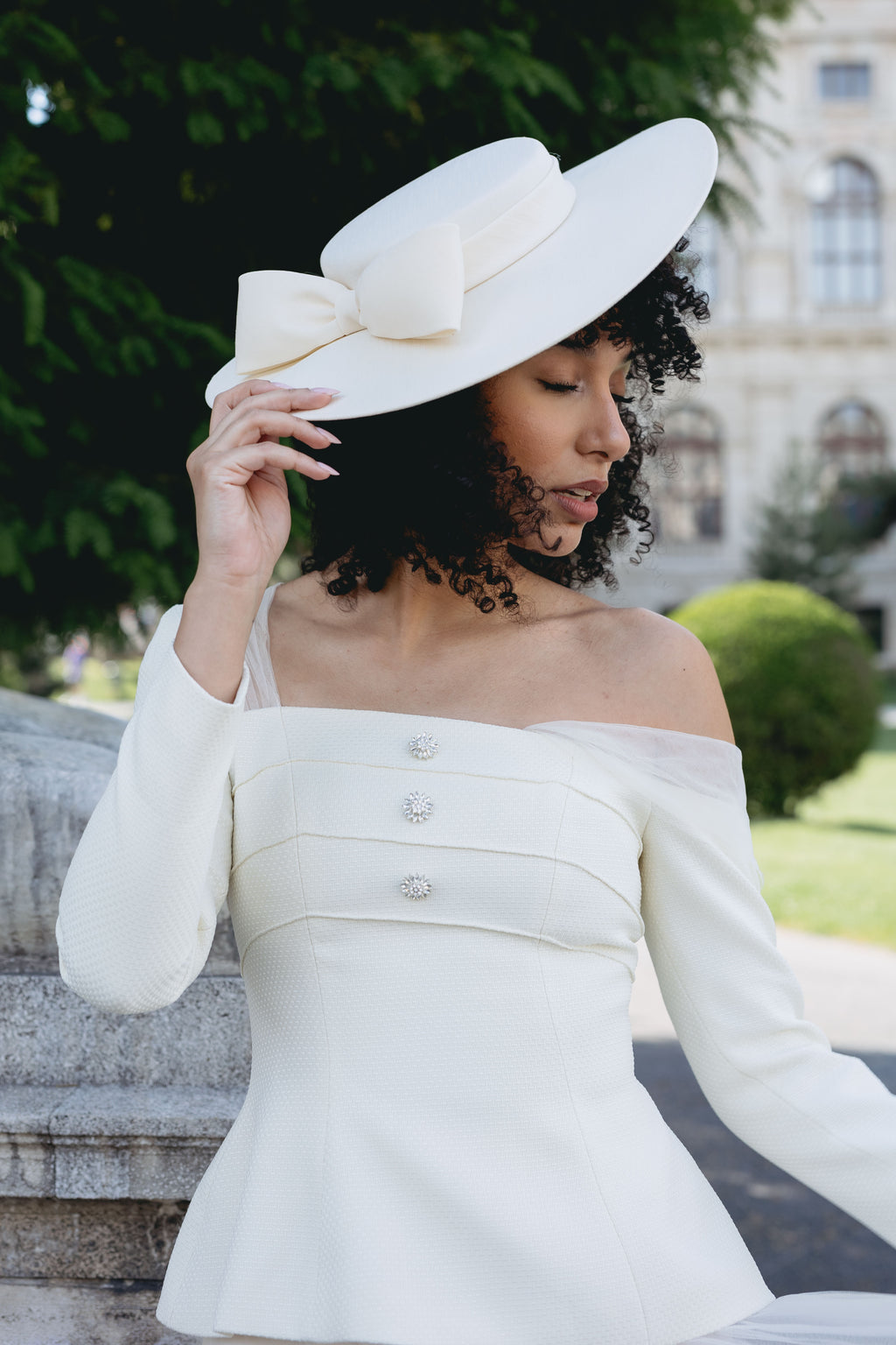 Women's Hat Bridal Fedora | Lamiyah by Cielie Vienna | CIÉLIE
